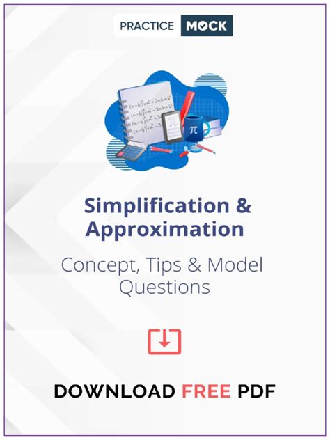 Simplification Approximation Pdf Concept Tips Model Questions 1 Pdf