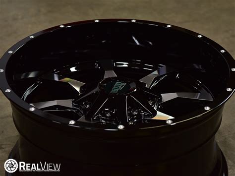 Realview Of Moto Metal Mo970 Gloss Black W Machined Face 20x10 24