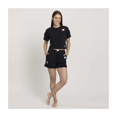 Pikachu And Friends Pokémon Lounge Black Shorts Women Pokémon Center