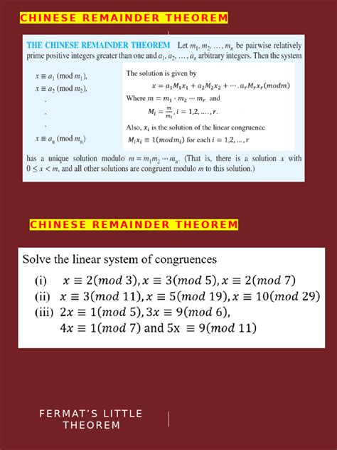 chinese remainder theorem pdf