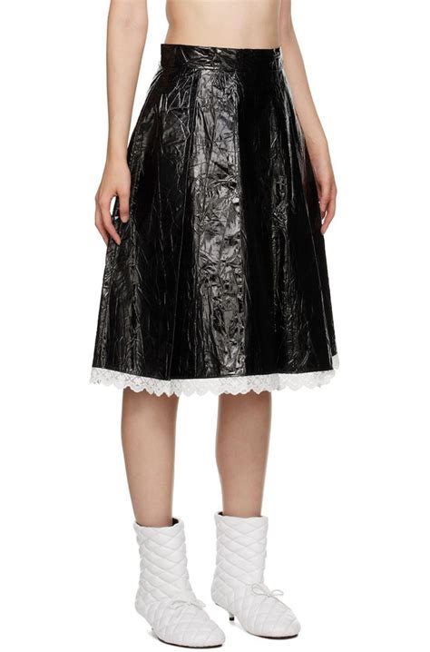 Shushu Tong Pleated Midi Skirt Black Garmentory