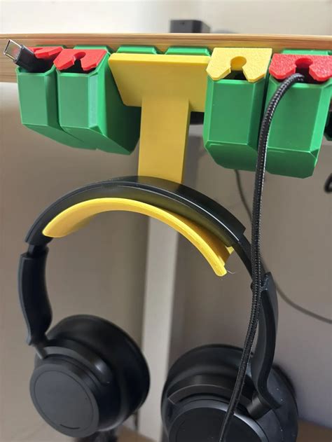 Opengrid 45 Horizontal Vertical Headphone Holder Remixed By Pedro Leite Makerworld Download