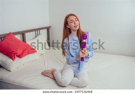 Redhaired Ginger Female Holding Sex Toy Stock Photo 1497536468 Shutterstock