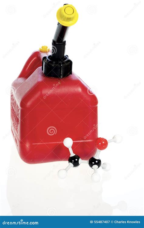 Gasoline And An Ethanol Ion Model Stock Image Image Of Compound Atom