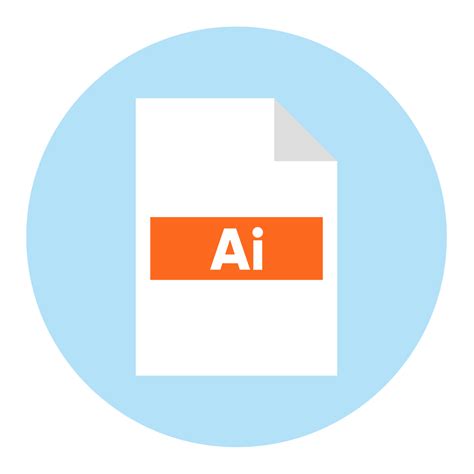 Ai File Document Extension File Format Illustrator Type Icon Download On Iconfinder