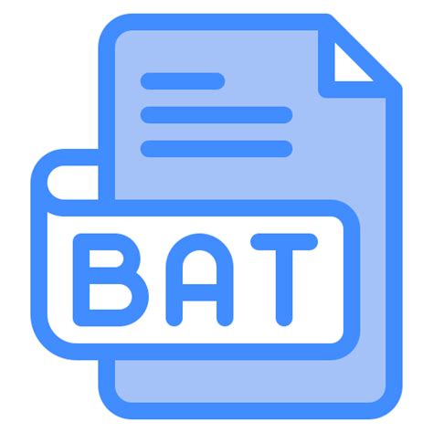 Bat File Type Format Extension Document Icon Download On Iconfinder