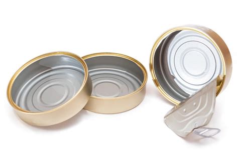 Premium Photo Three Opened Empty Tin Cans Isolated On White Background