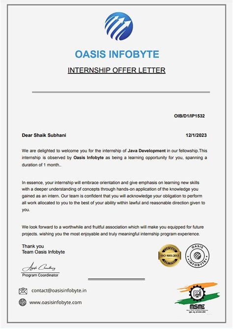 subani shaik on linkedin oasisinfobyte