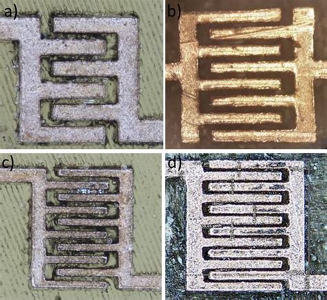 Ide Arrays Fabricated With Different Geometric Features In Cu A Ide1 Download Scientific