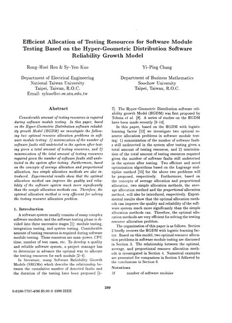 [pdf] efficient allocation of testing resources for software module