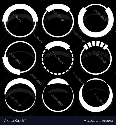 Circular Segmented Circle Preloader User Vector Image