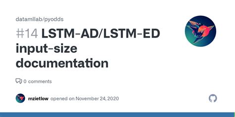 Lstm Adlstm Ed Input Size Documentation · Issue 14 · Datamllabpyodds · Github