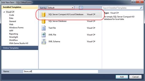 ScottGu S Blog VS 2010 SP1 And SQL CE