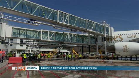 Brussels Airport Inaugure Sa Nouvelle Triple Passerelle Dembarquement