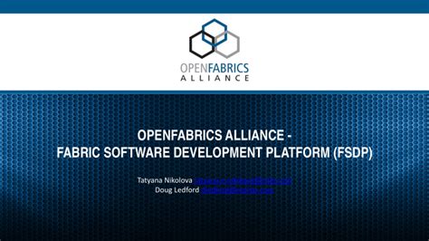 Ppt Openfabrics Alliance Fabric Software Development Platform