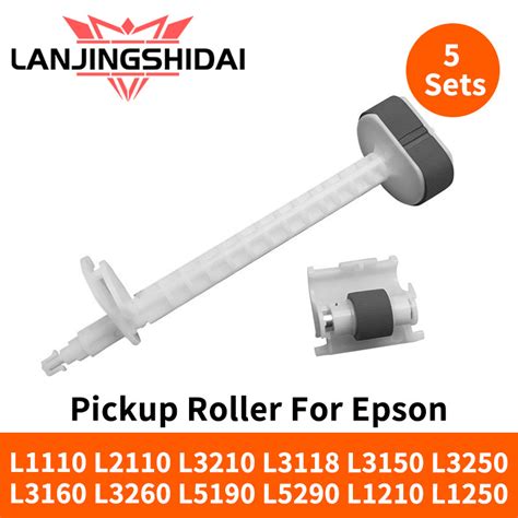 5 Sets L3110 Feed Pickup Separation Roller For Epson L3110 L3210 L3118