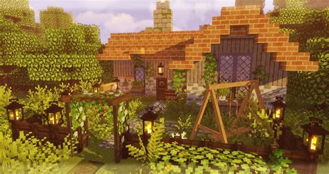 Blisschen On X Minecraft Houses Minecraft Farm Cottage Core Crafts