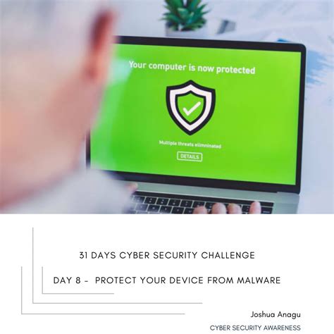 joshua anagu on linkedin cybersecurity malwareprotection antivirus