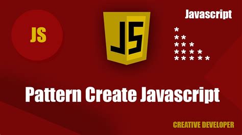 Pattern Create Using Javascript For Loop Javascript Javascript