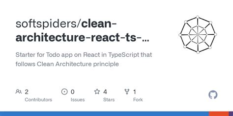 GitHub Softspiders Clean Architecture React Ts Todo Starter Starter For Todo App On React In