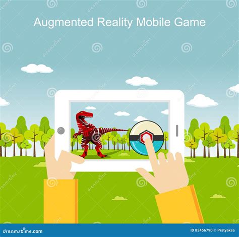 Augmented Reality Mobile Game Application Editorial Image Illustration Of Information Design