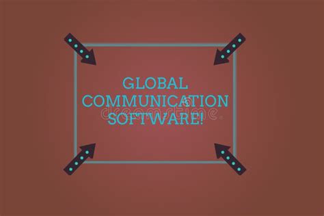 Word Writing Text Global Communication Software Business Concept For