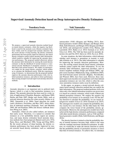 Supervised Anomaly Detection Based On Deep Autoregressive Density