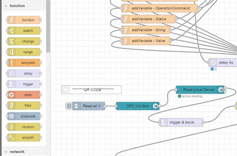 Noderedlets Read Qr Code With Usb Camera And Start Up Opc Ua Server