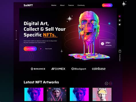 Base nft landing page ui design – Artofit