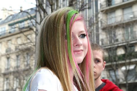 Avril Lavigne Rainbow Hair 2013 Hair Trends