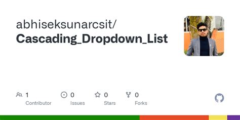 github abhiseksunarcsit cascading dropdown list