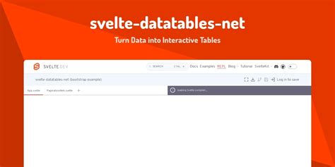 Svelte Datatables Net Turn Data Into Interactive Tables Made With