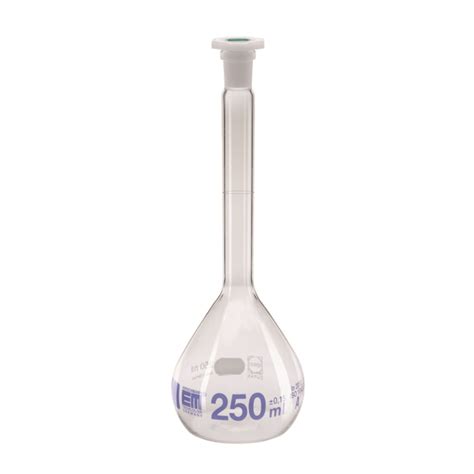 hirschmann laborgeräte class a volumetric flask with plastic stopper