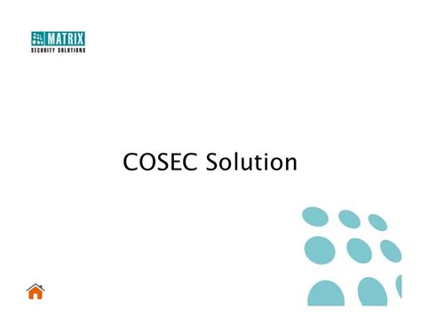 Matrix Cosec Presentation