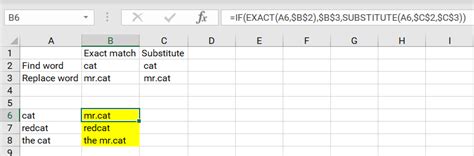 Excel How To Find And Replace Exact Match Text But Not Match Entire