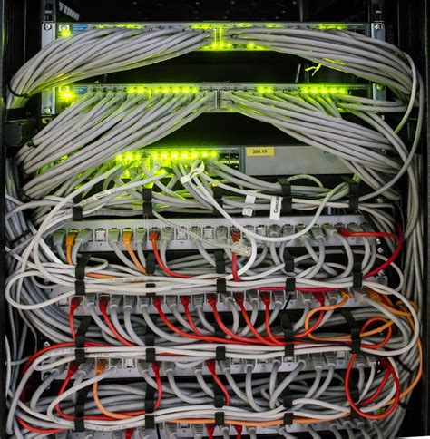 Switch And Cables Network Stock Image Image Of Fiber Cables 36197567