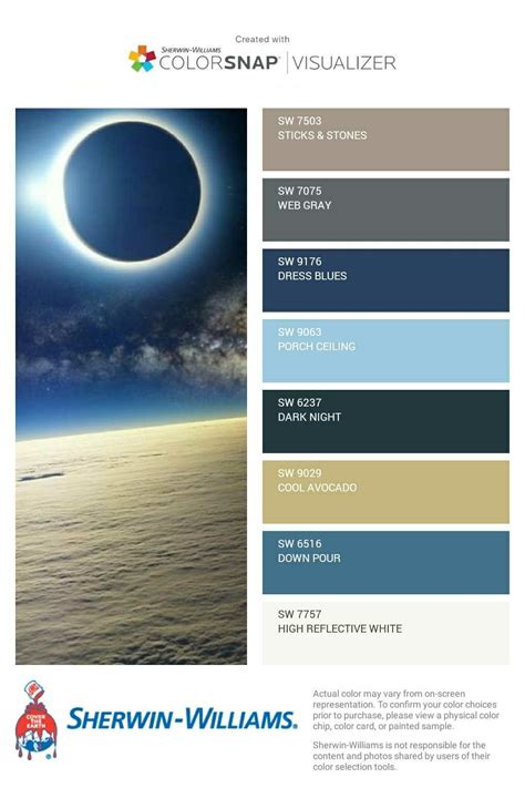 Sherwin Williams Solar Eclipse Color Palette