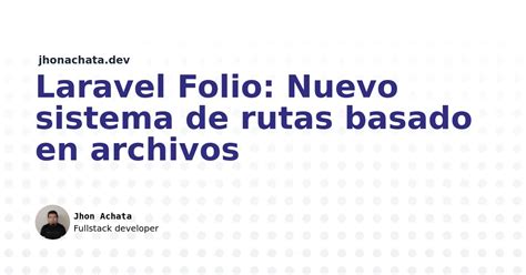 Laravel Folio Nuevo Sistema De Rutas Basado En Archivos