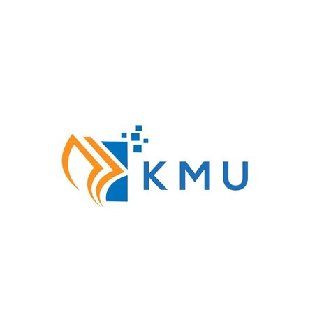 Kmu Credit Repair Accounting Logo Design On White Background Kmu