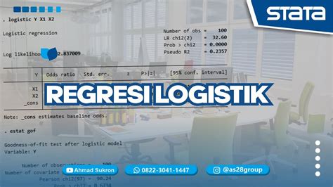tutorial stata analisis multivariat stata ️ regresi logistik stata