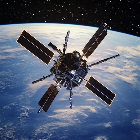 A Robotic Spacecraft Deploying A Satellite In Orbit Premium Ai