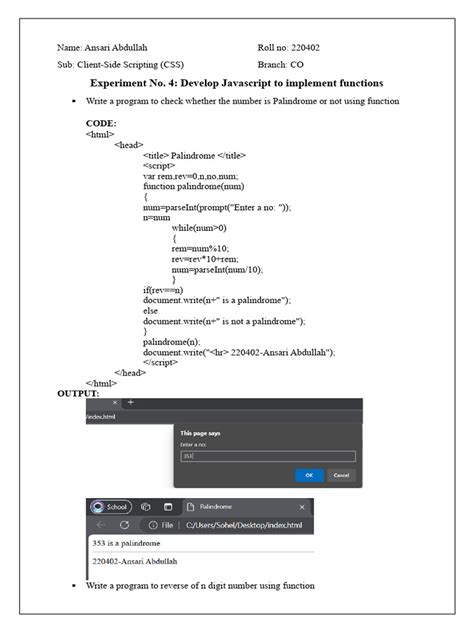 Css Exp 4 Pdf Updated Tuesday Pdf Web Development