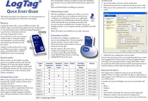 LOGTAG RECORDERS TRIX 8 QUICK START MANUAL Pdf Download ManualsLib