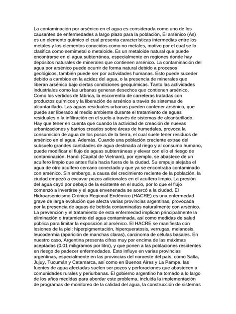 Arsenico Pdf