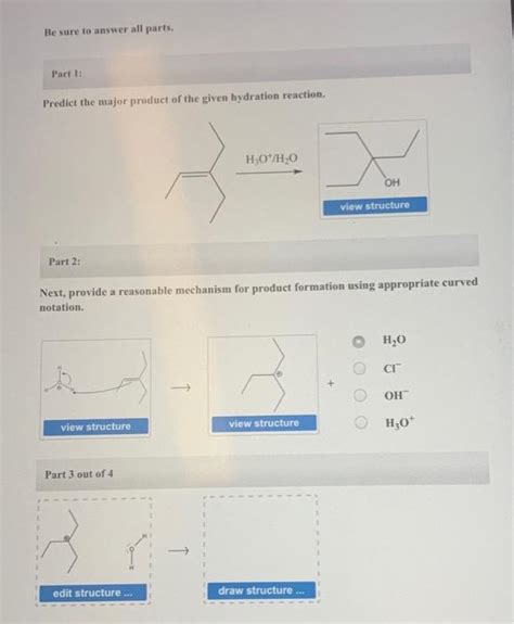 solved be sure to answer all parts part 1 predict the