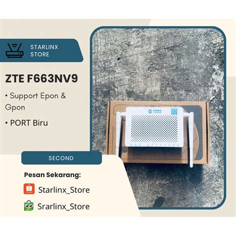 Jual Modem Zte F Xpon Ont Zte F Nv A Suport Epon Gpon Shopee Indonesia