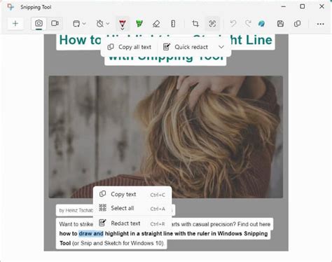 How To Redact Text In A Screenshot With Snipping Tool La De Du