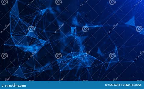 Abstract Blue Digital Background Big Data Visualization Science Background Big Data Complex