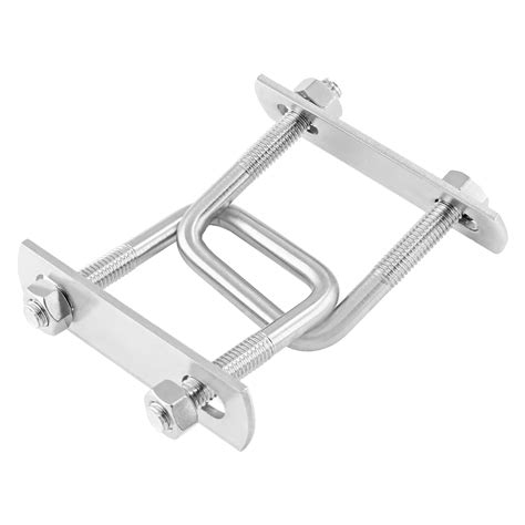 Jersvimc 2pcs Stainless Steel Square U Bolt Clamp M8x40x65mm