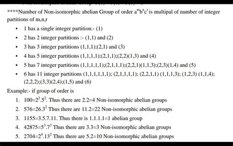 if o g 108 then number of non isomorphic abelian group of order 108